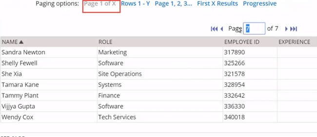 Presenting grid results | Pega