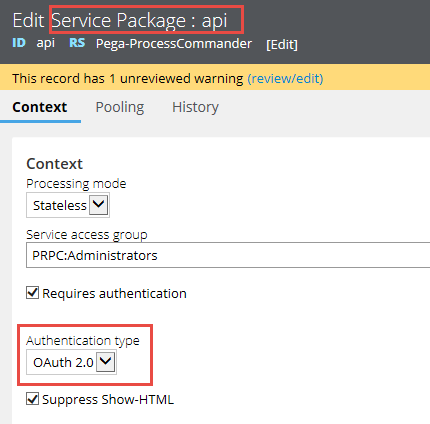 Accessing the Pega API by using OAuth 2.0 | Pega