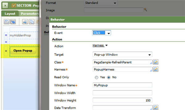 Refreshing the parent screen when its secondary pop-up window is closed ...