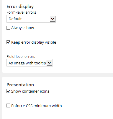 Field level errors coming as text | Support Center